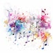 Watercolor Music Notes Clipart: Musical Graphics (digital Download ...