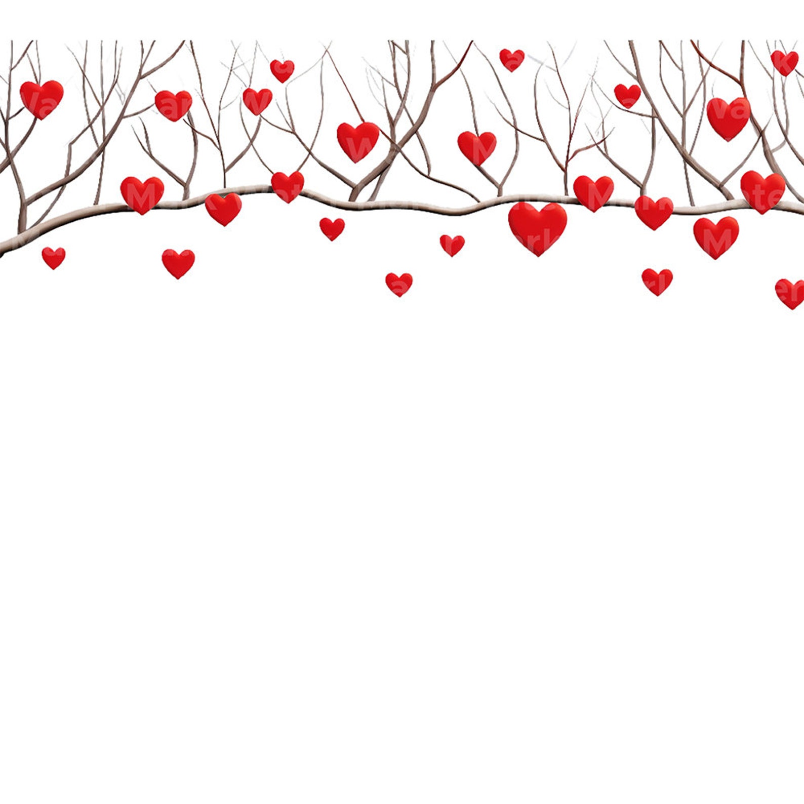 Valentine's Day Hearts Frame Clipart, 10 JPG, Digital Download, Digital ...