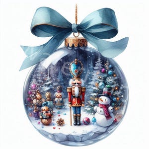 Christmas Ornament Bauble Clipart, 12 JPG, Digital Download, Christmas ...