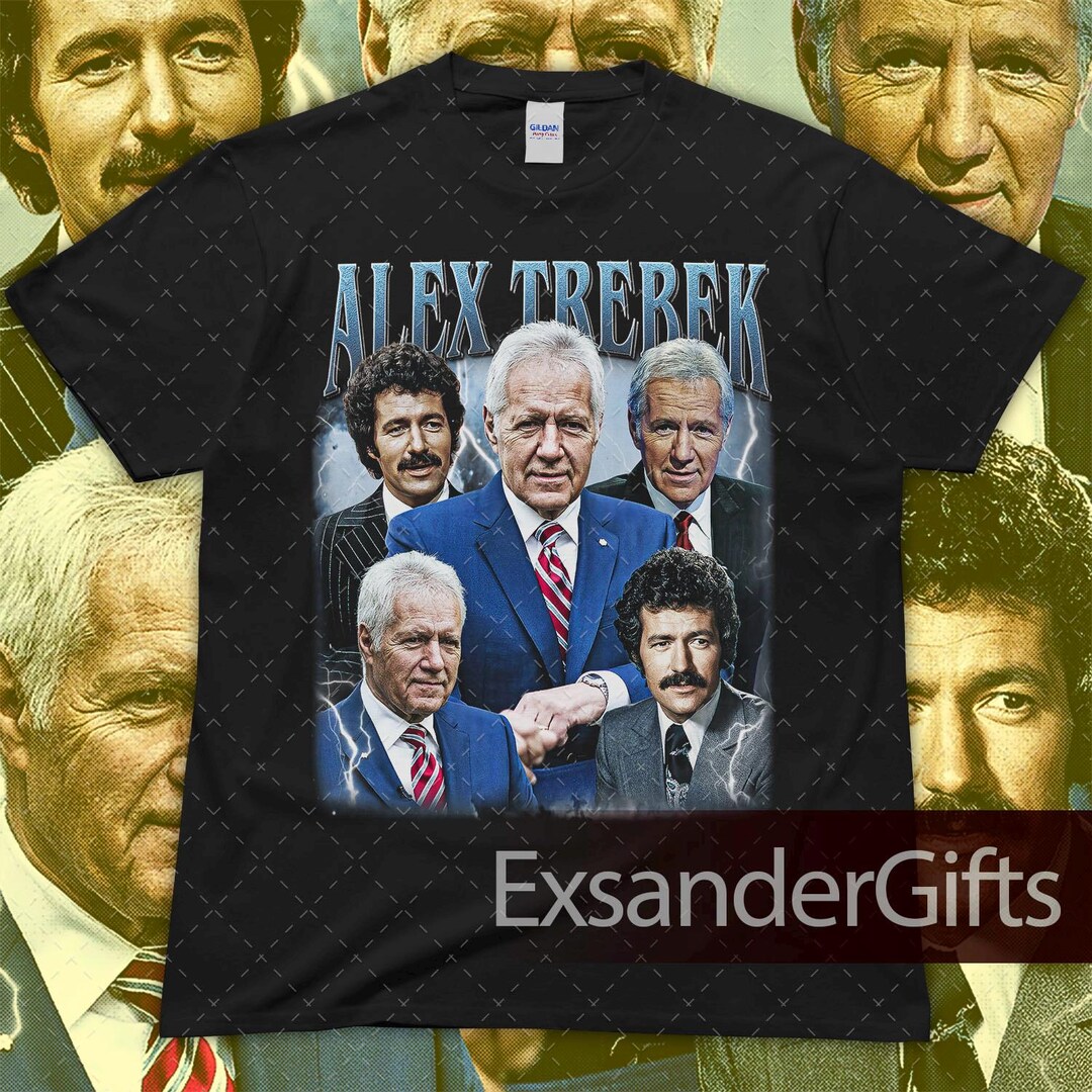 Alex Trebek T-shirt: Vintage TV Series Graphic Tee - Etsy