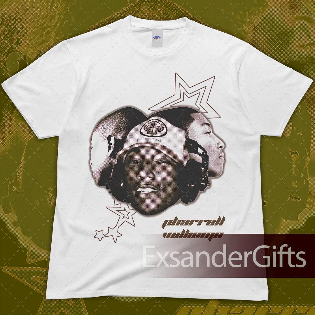 Limited Pharrell Williams Y2k Insipired Vintage Unisex Heavy Cotton Tee ...