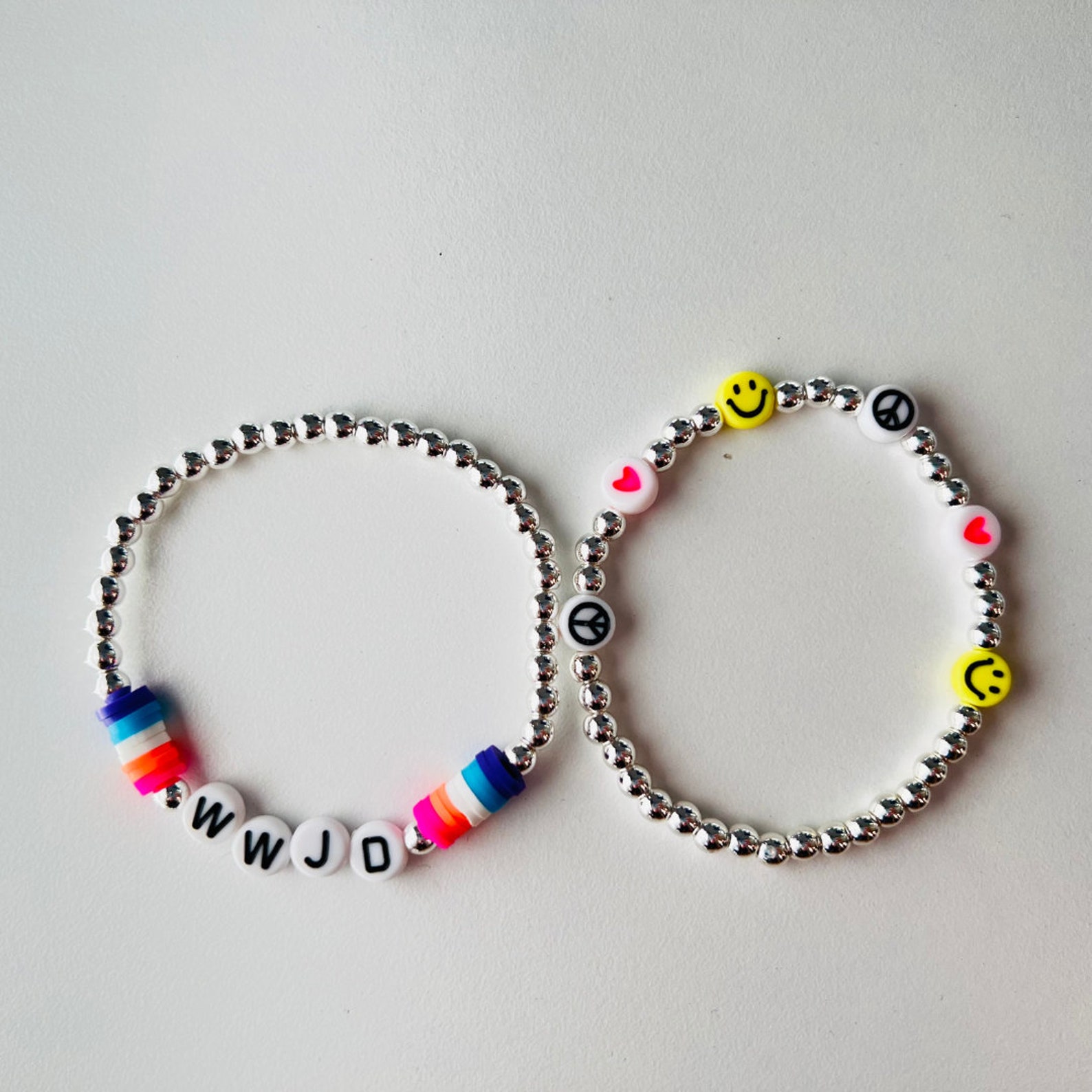 WWJD- 4mm Cheerful Expressions Bead Bracelets - Valentine's Collection ...