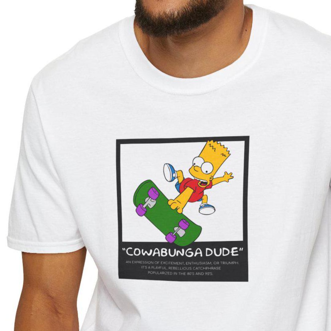 Bart Simpson's Cowabunga T-shirt - Etsy