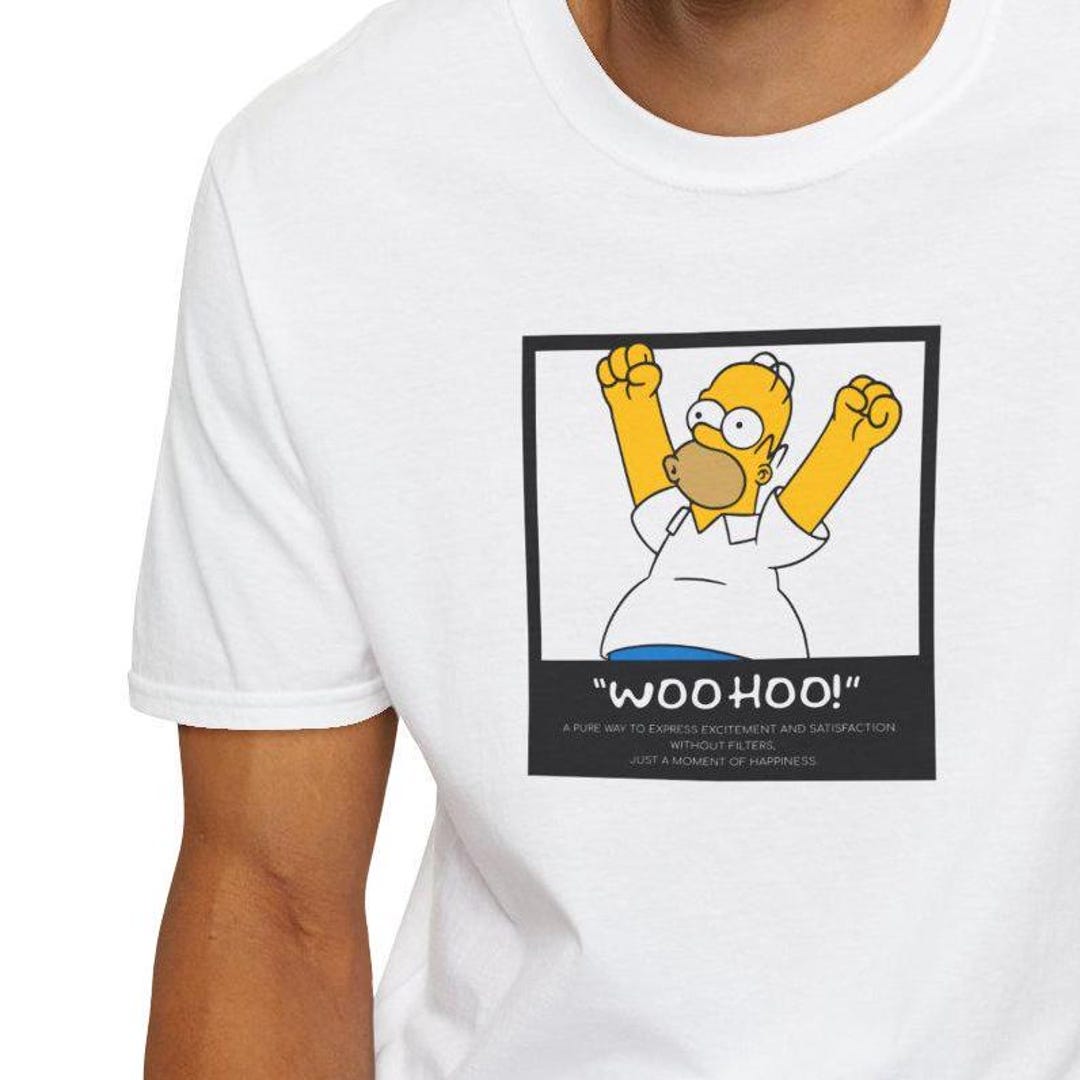 Homer Simpson's Woo Hoo T-shirt - Etsy