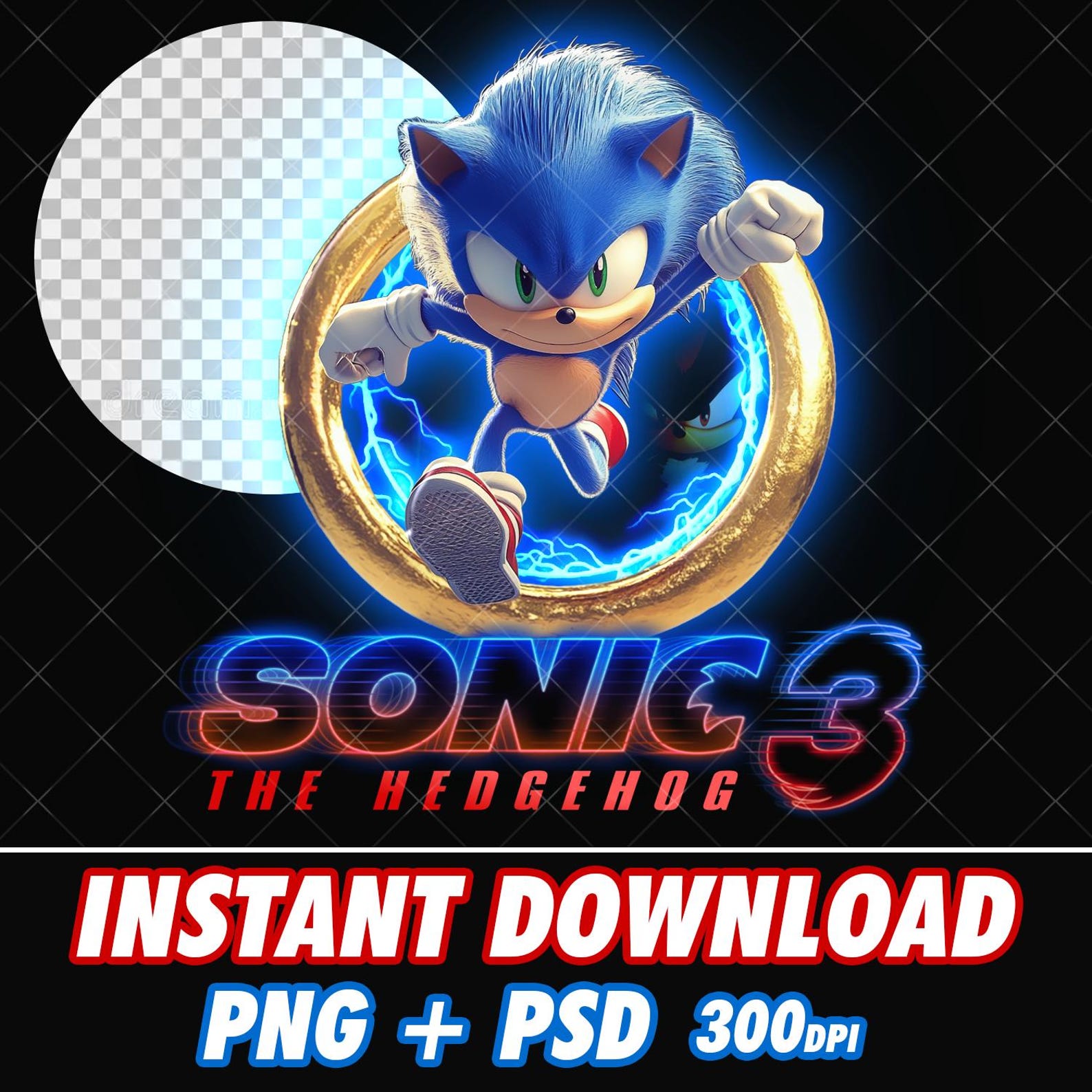 Sonic 3 - Electricity Ring (digital) - Etsy
