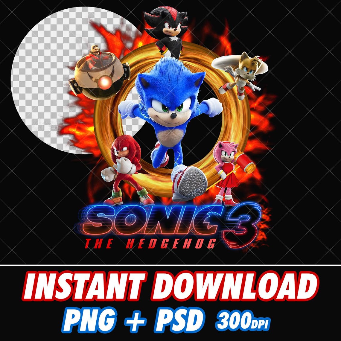 Sonic 3 - Fire Ring - DIGITAL - Etsy
