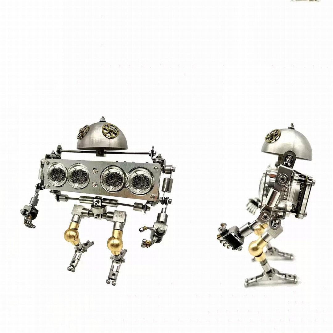 Nixie Tube Clock Robot Table Desk Lamp SS Metal Model Robots - Etsy