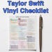 Taylor Vinyl Checklist Printable Swiftie Merch Stationary Eras Tour ...