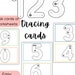 Number Tracing Cards for Preschool Handwriting Practice, Workbook and ...