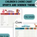 Editable Kids Chore Chart Sports Chart Science Chart Daily Routine for ...
