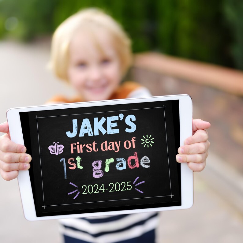 Editable Back to School Sign First Day Last Day of School Sign ...
