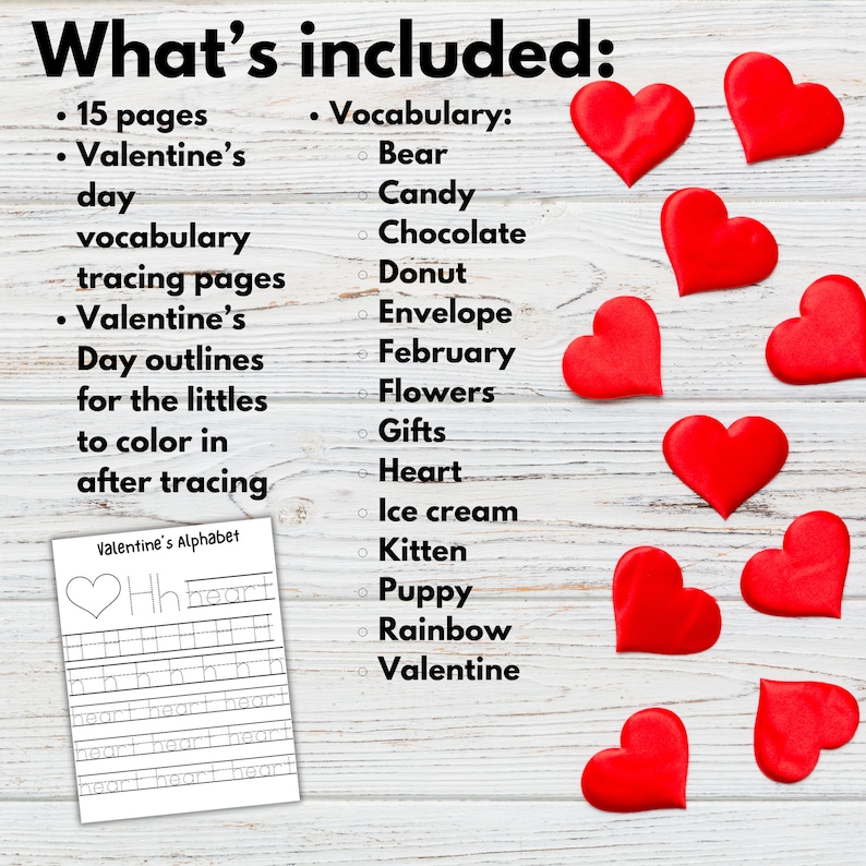 Valentine's Day Preschool Activity, Preschool Worksheets, Preschool ...