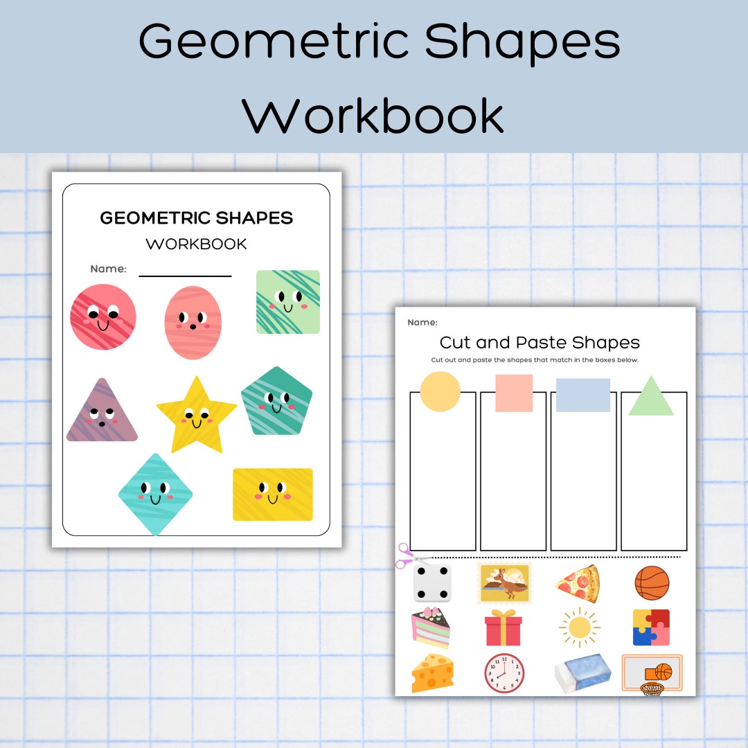 Preschool Shapes Workbook | Fun Tracing Activities for Learning Shapes ...