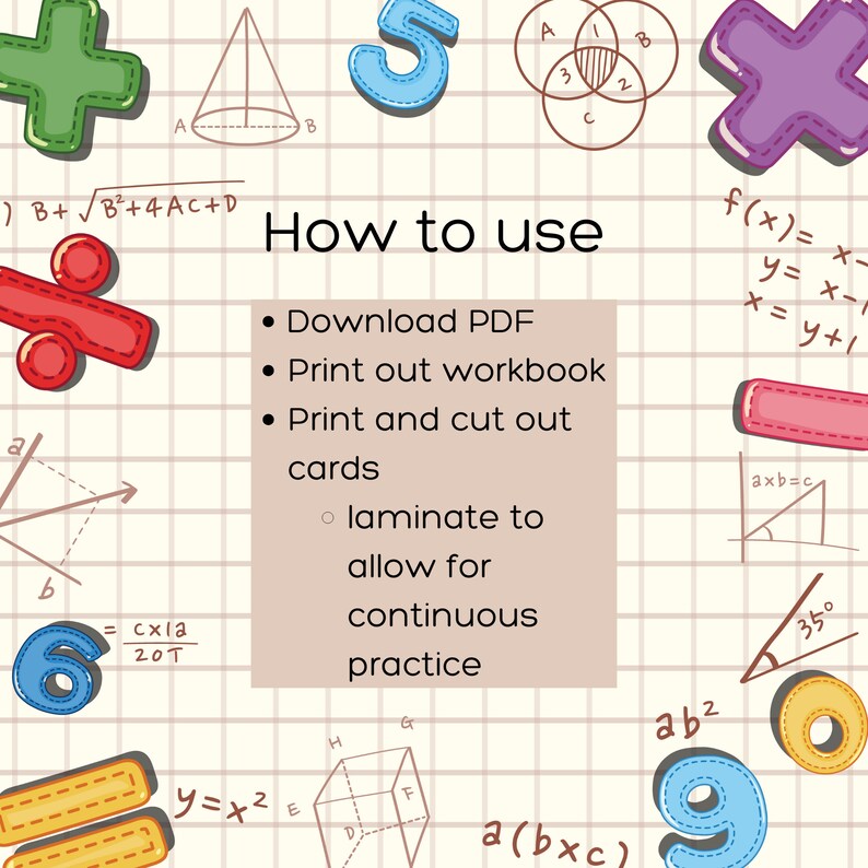 Number Tracing Cards for Preschool Handwriting Practice, Workbook and ...