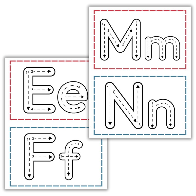 Preschool Alphabet Cards for Kids | Handwriting Practice Workbook ...