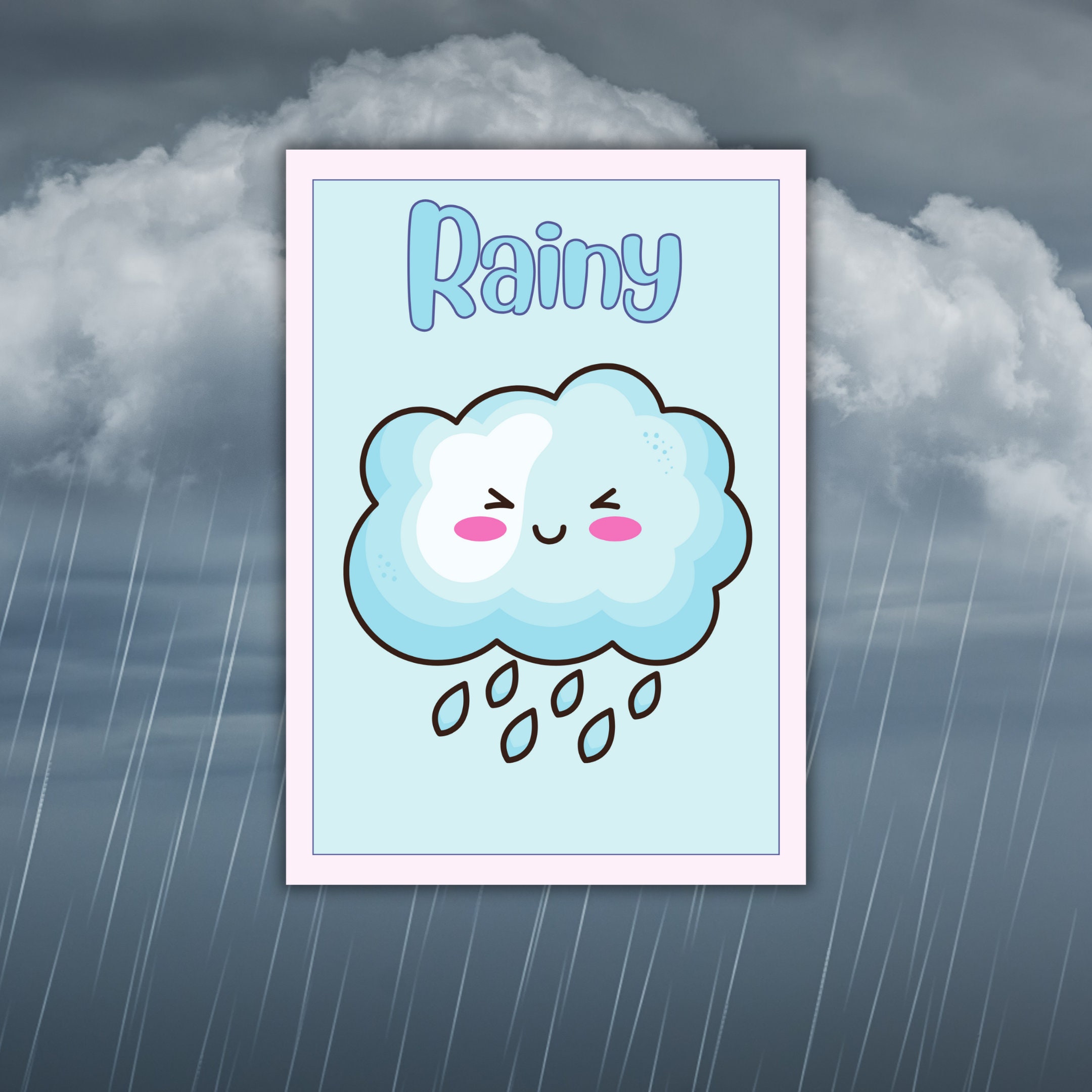 Kid Weather Chart Preschool Weather Weather Chart Weather Posters ...