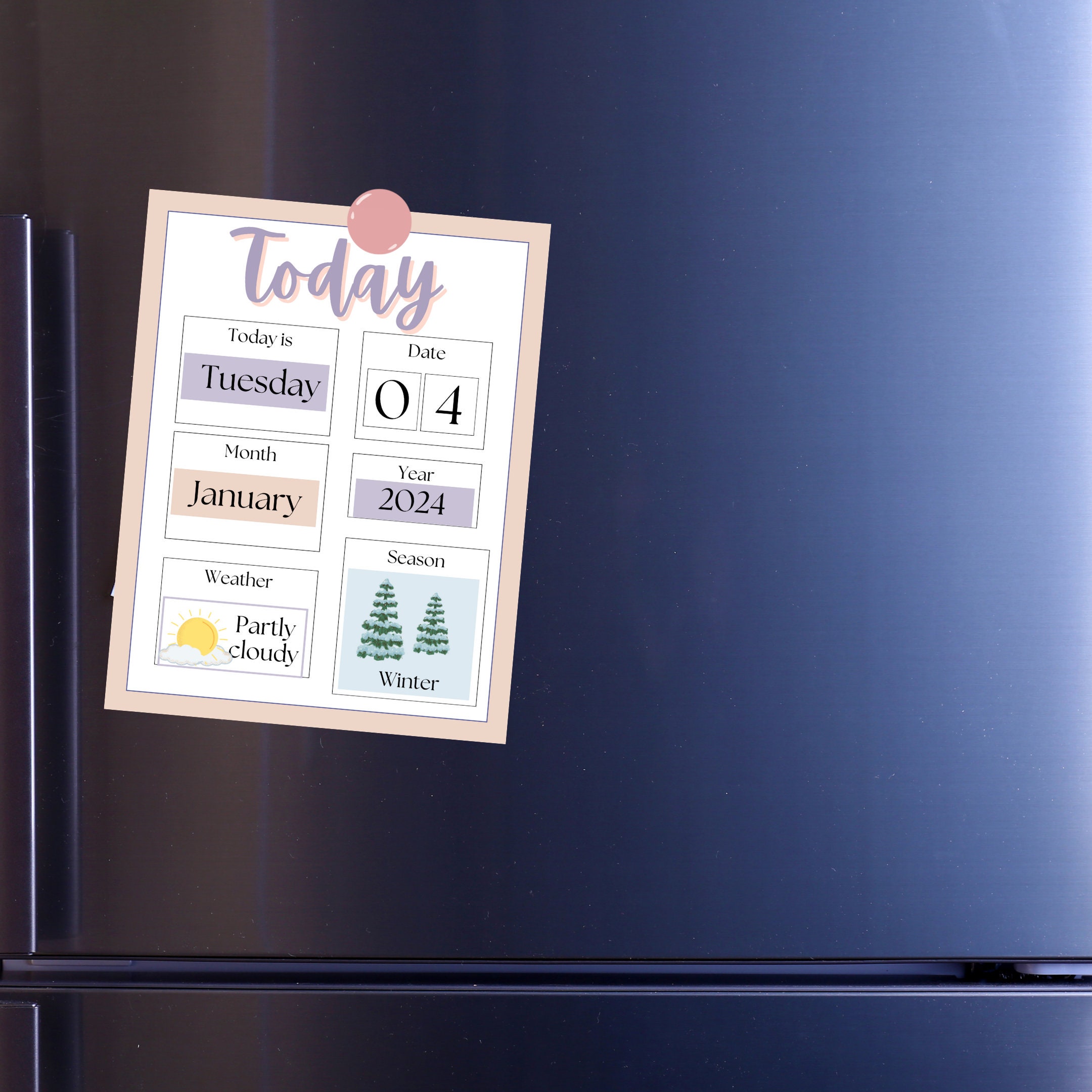 Preschool Weather and Days of the Week Editable Morning Calendar - Etsy