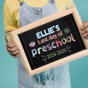 Editable Back to School Sign First Day Last Day of School Sign ...