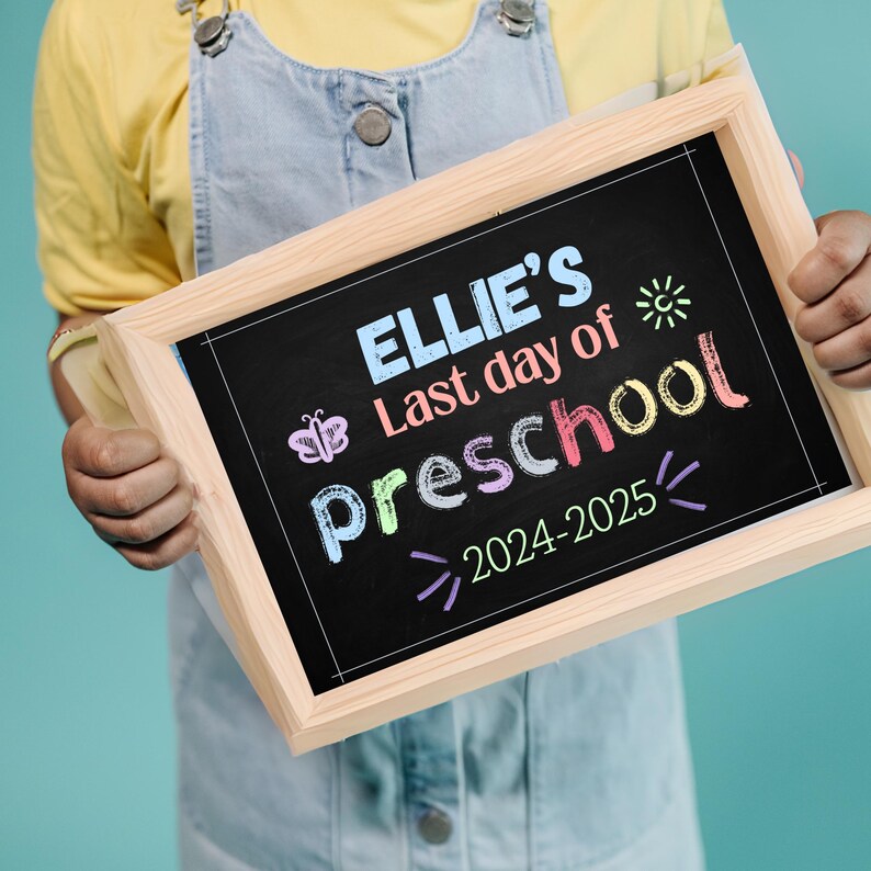 Editable Back to School Sign First Day Last Day of School Sign ...