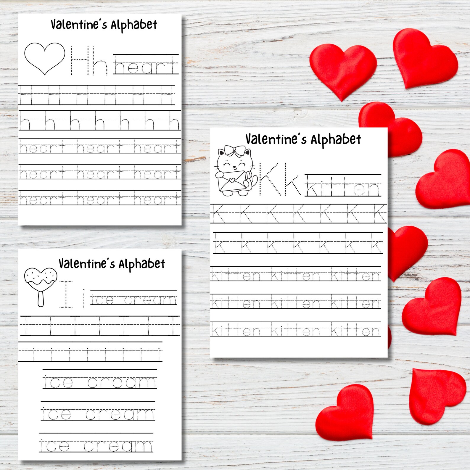 Valentine's Day Preschool Activity, Preschool Worksheets, Preschool ...