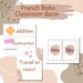 French Boho Theme Classroom Decor & Organization Bundle | Editable ...