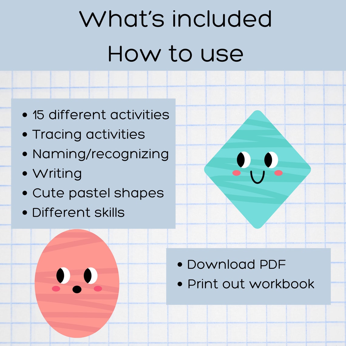 Preschool Shapes Workbook Fun Tracing Activities for Learning Shapes ...