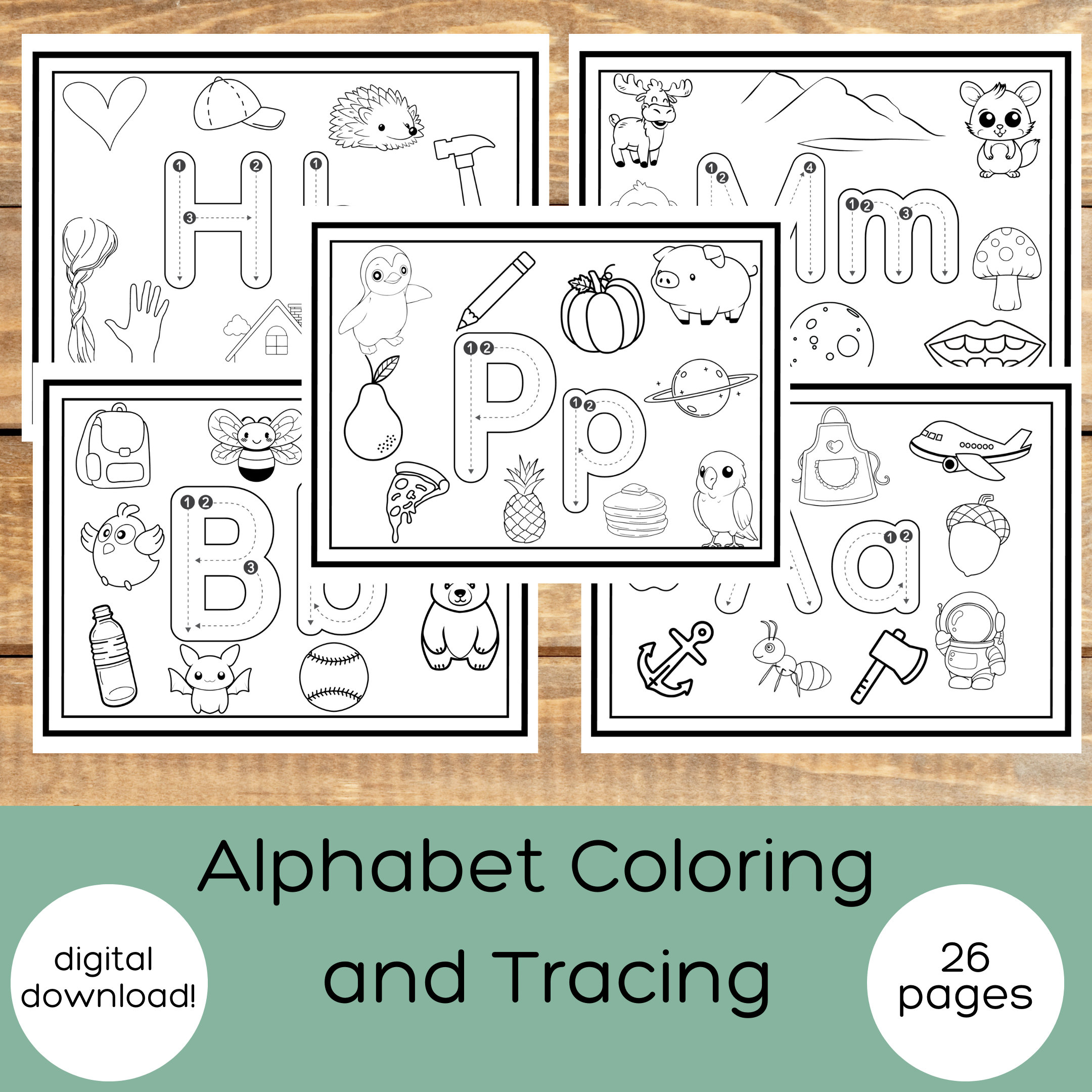 Alphabet Coloring Pages, Preschool Coloring Pages, Preschool Activity ...