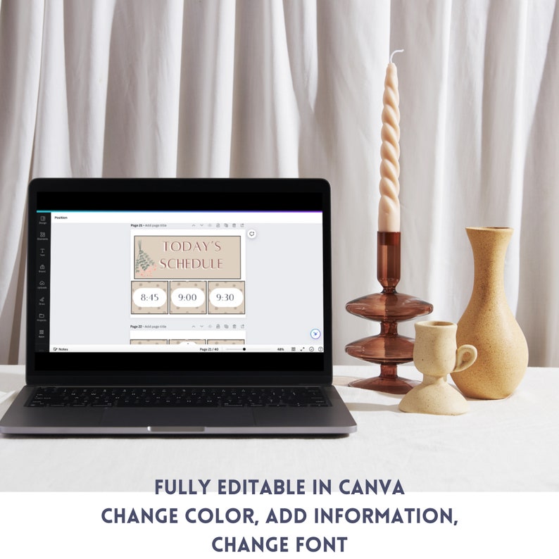 Classroom Schedule Cards Boho Class Decor Bulletin Board Posters Daily ...