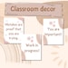 Boho Theme Classroom Decor & Organization Bundle | Editable Visual ...