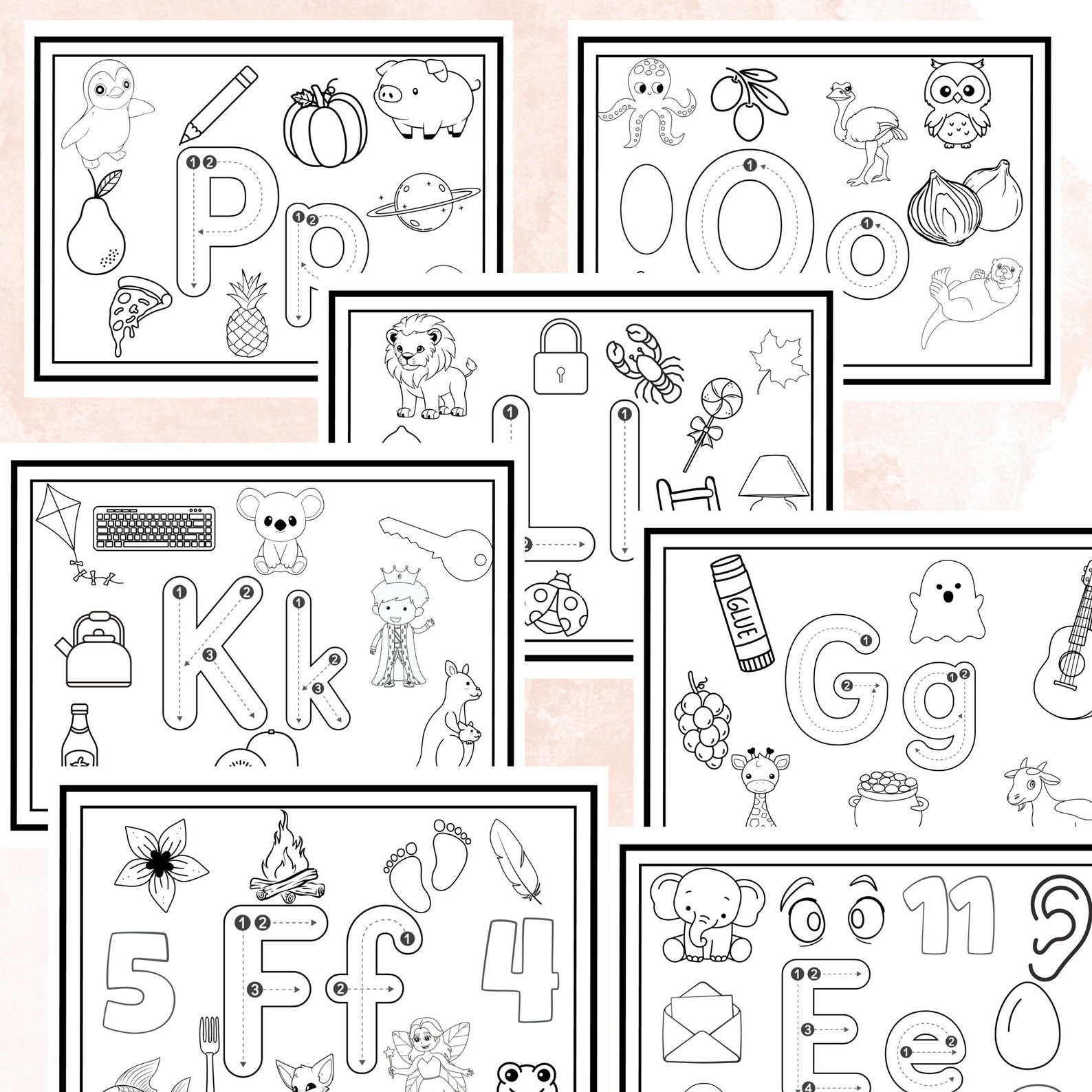 Alphabet Coloring Pages, Preschool Coloring Pages, Preschool Activity ...