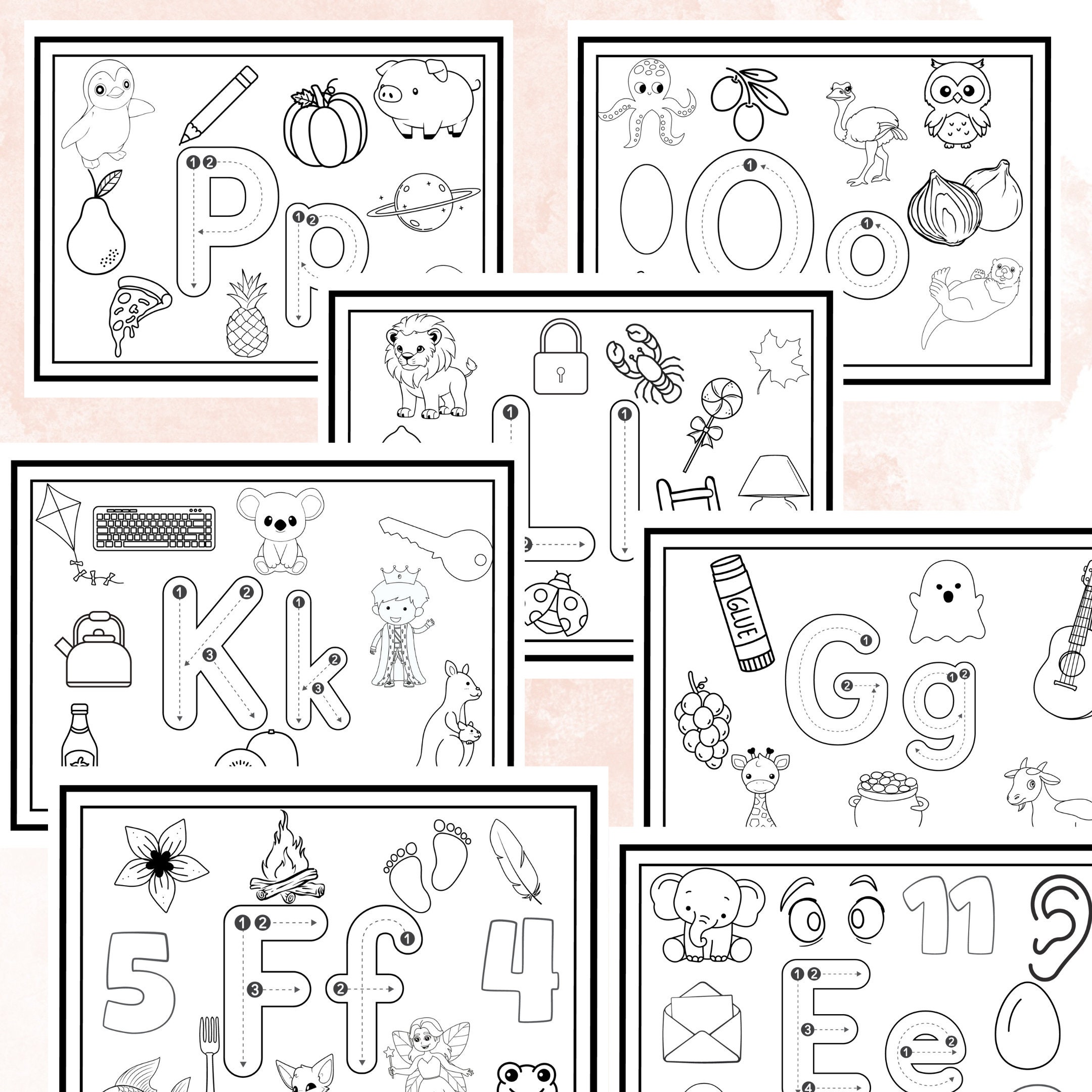Alphabet Coloring Pages, Preschool Coloring Pages, Preschool Activity ...