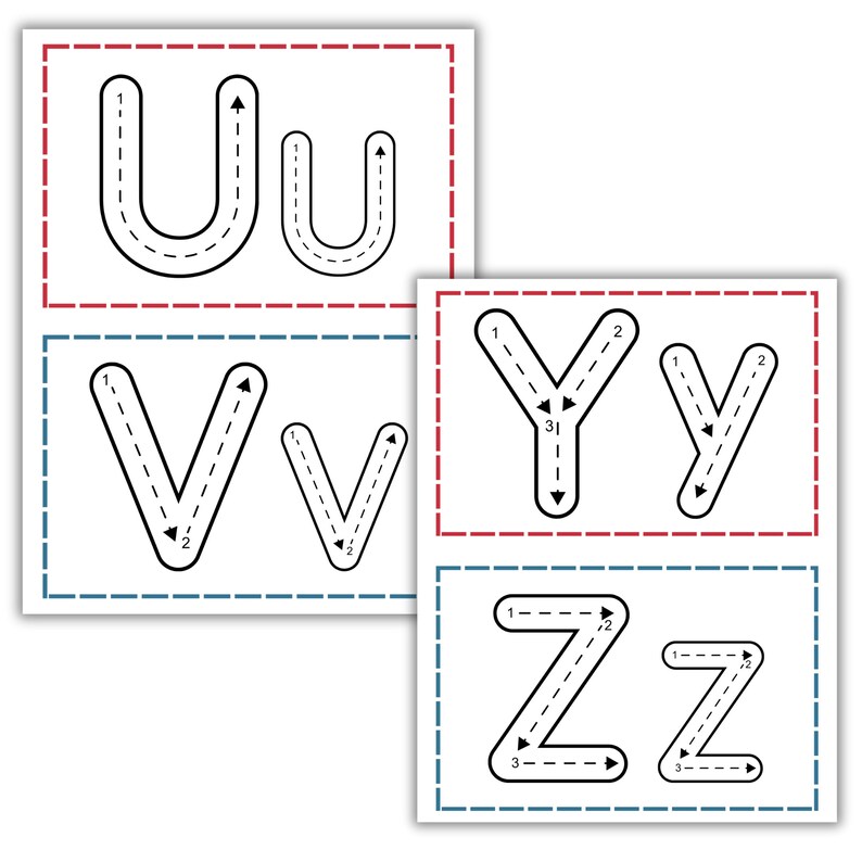 Preschool Alphabet Cards for Kids | Handwriting Practice Workbook ...