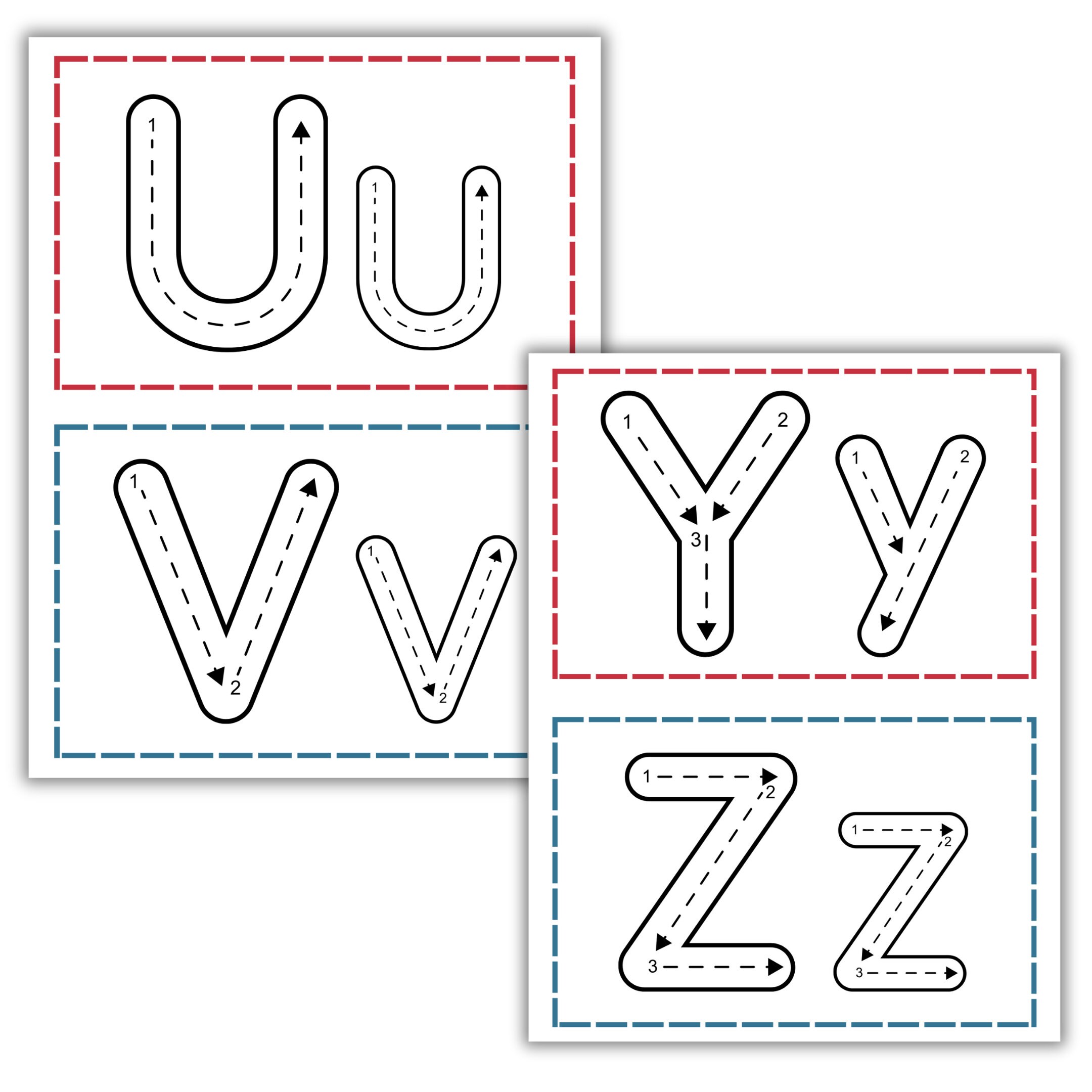 Preschool Alphabet Cards for Kids | Handwriting Practice Workbook ...