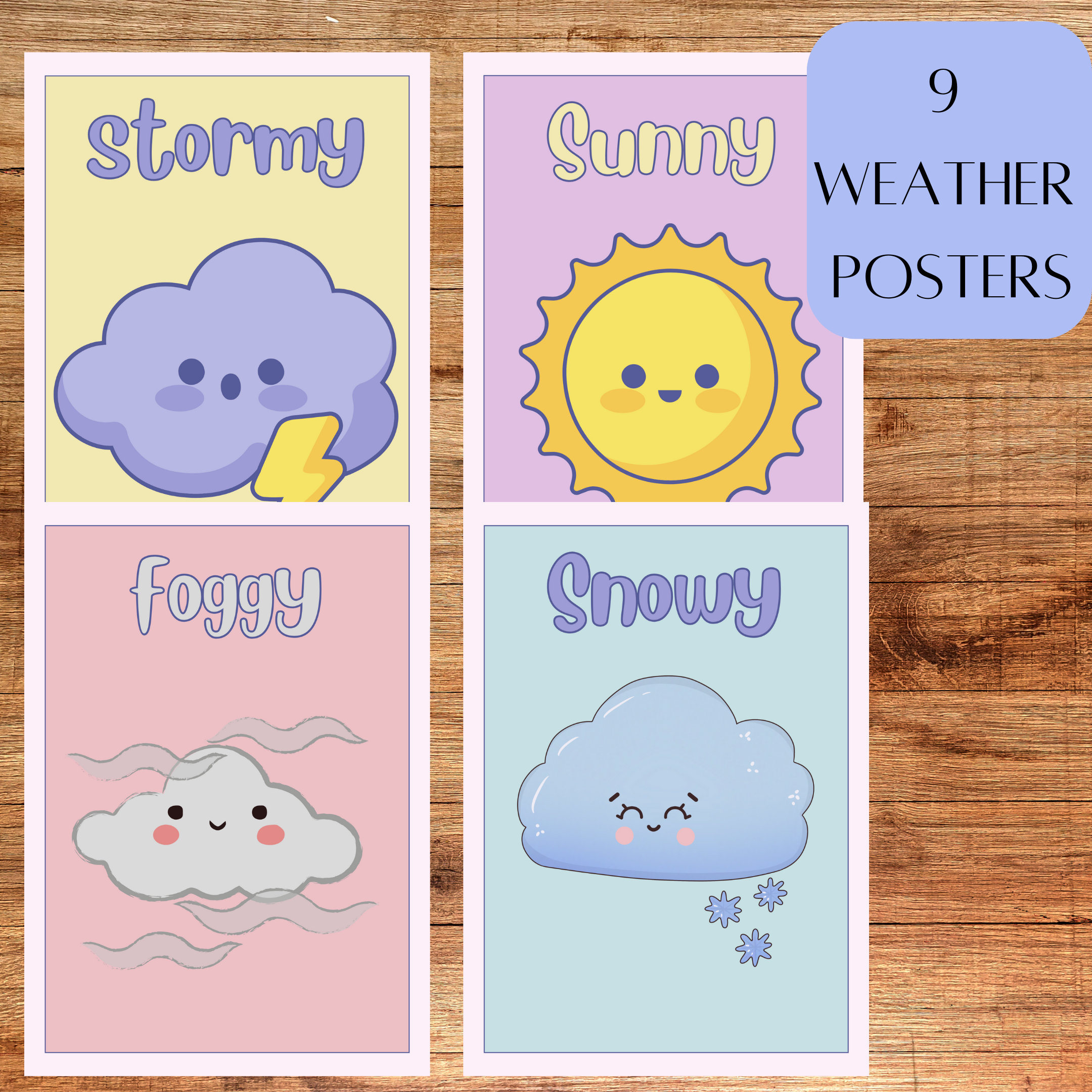 Kid Weather Chart Preschool Weather Weather Chart Weather Posters ...