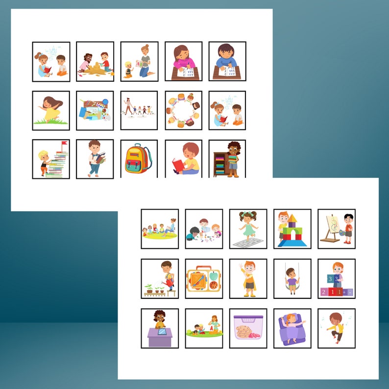 Routine Chart | Editable Morning Afternoon | Visual Schedule | Kids ...