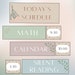 Classroom Schedule Cards | Boho Class Decor | Bulletin Board Posters ...