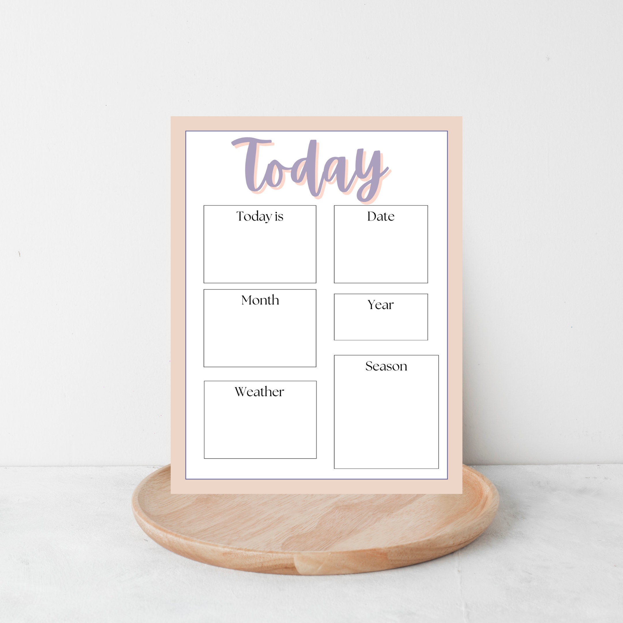 Preschool Weather and Days of the Week Editable Morning Calendar - Etsy