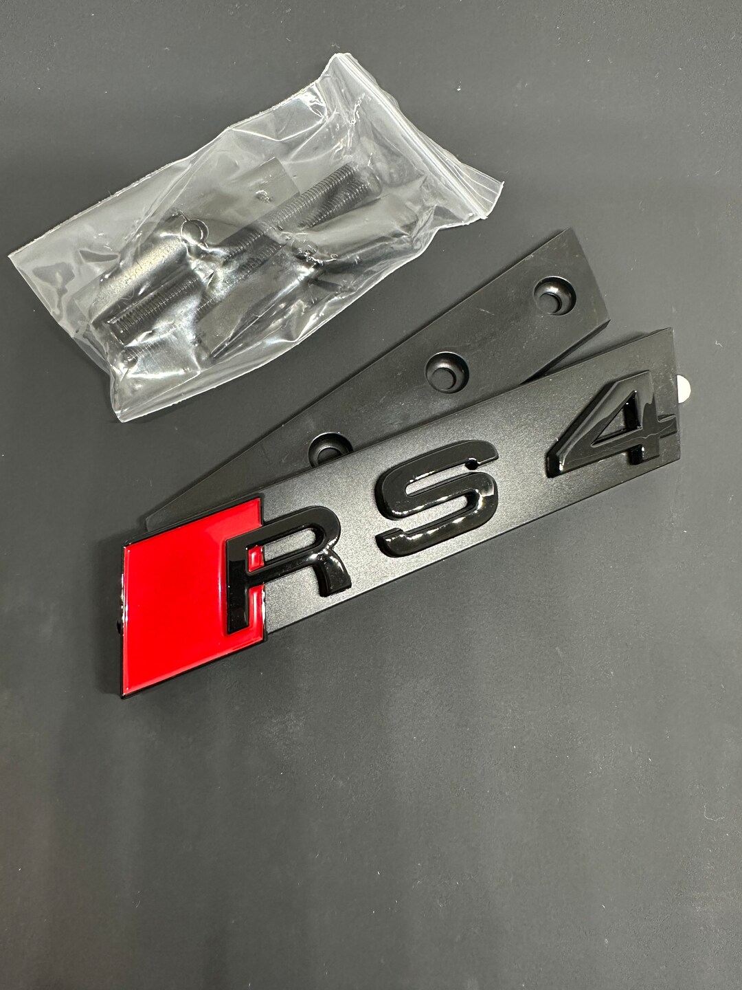 RS4 Emblem Logo Front Grille Gloss Black A4 S4 RS4 - Etsy