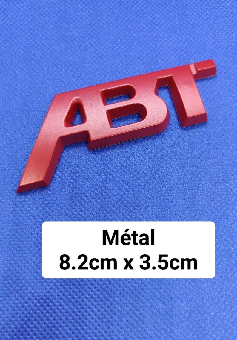 Logo Emblem Abt-front Wings Red Metal Sticker - Etsy