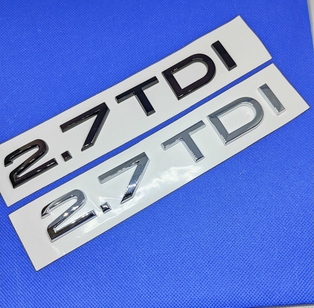 Logo 2.7 TDI Stickers Emblem Chrome or Glossy Black - Etsy