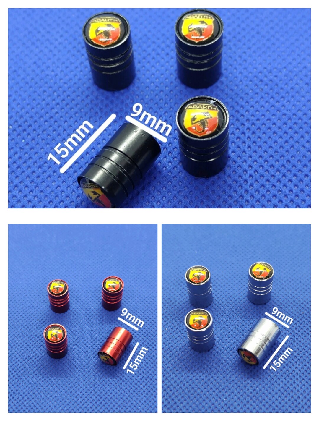 Set of 4 Abarth Valve Caps - Etsy
