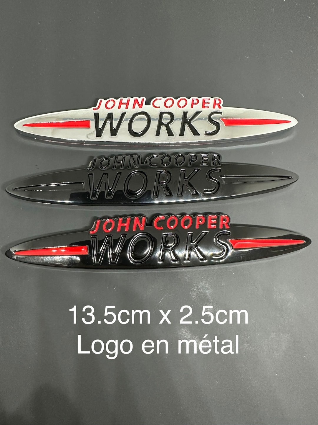 1 Logo Mini-john-cooper Works Jcw/metal Emblem Trunk 135mm Forclubman-s ...