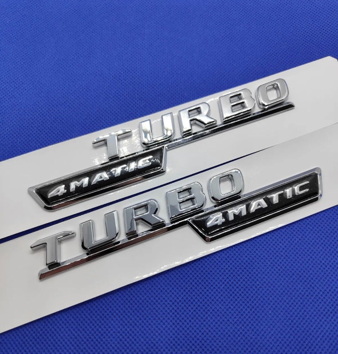 2 Turbo Logo 4matic 140mm Mercedes Emblem Chrome - Etsy