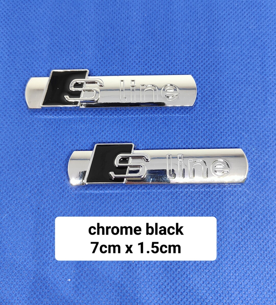 2 Logo S Line Emblem Badge Adhesive Chrome Black Sline Metal - Etsy