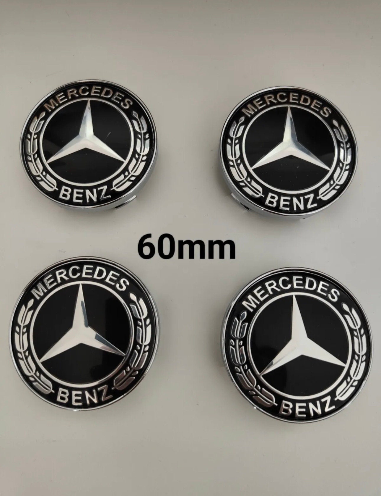 4 Caches Moyeu logo Mercedes Jante Centre De Roue 60mm - Etsy France