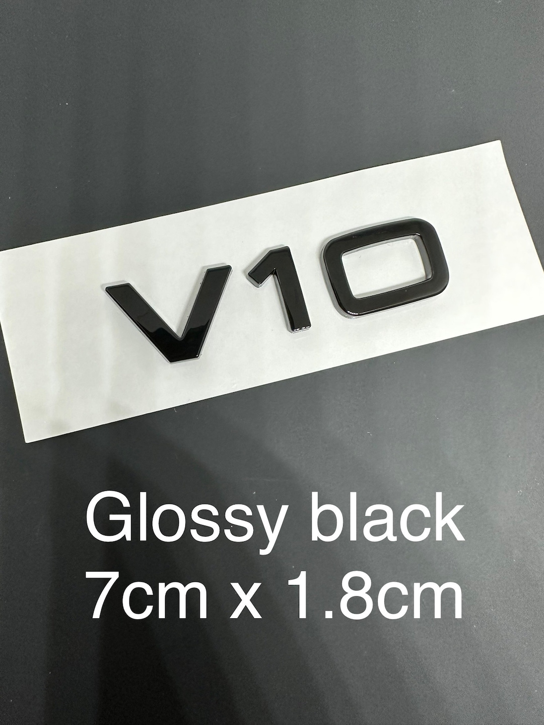 Logo V10 Stickers Sticker Emblem Glossy Black Glossy Black - Etsy