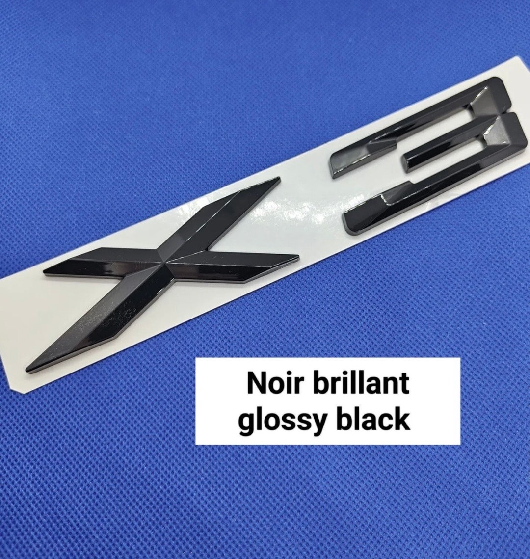 Logo X3 Stickers Sticker Emblem Shiny Black Glossy Black - Etsy