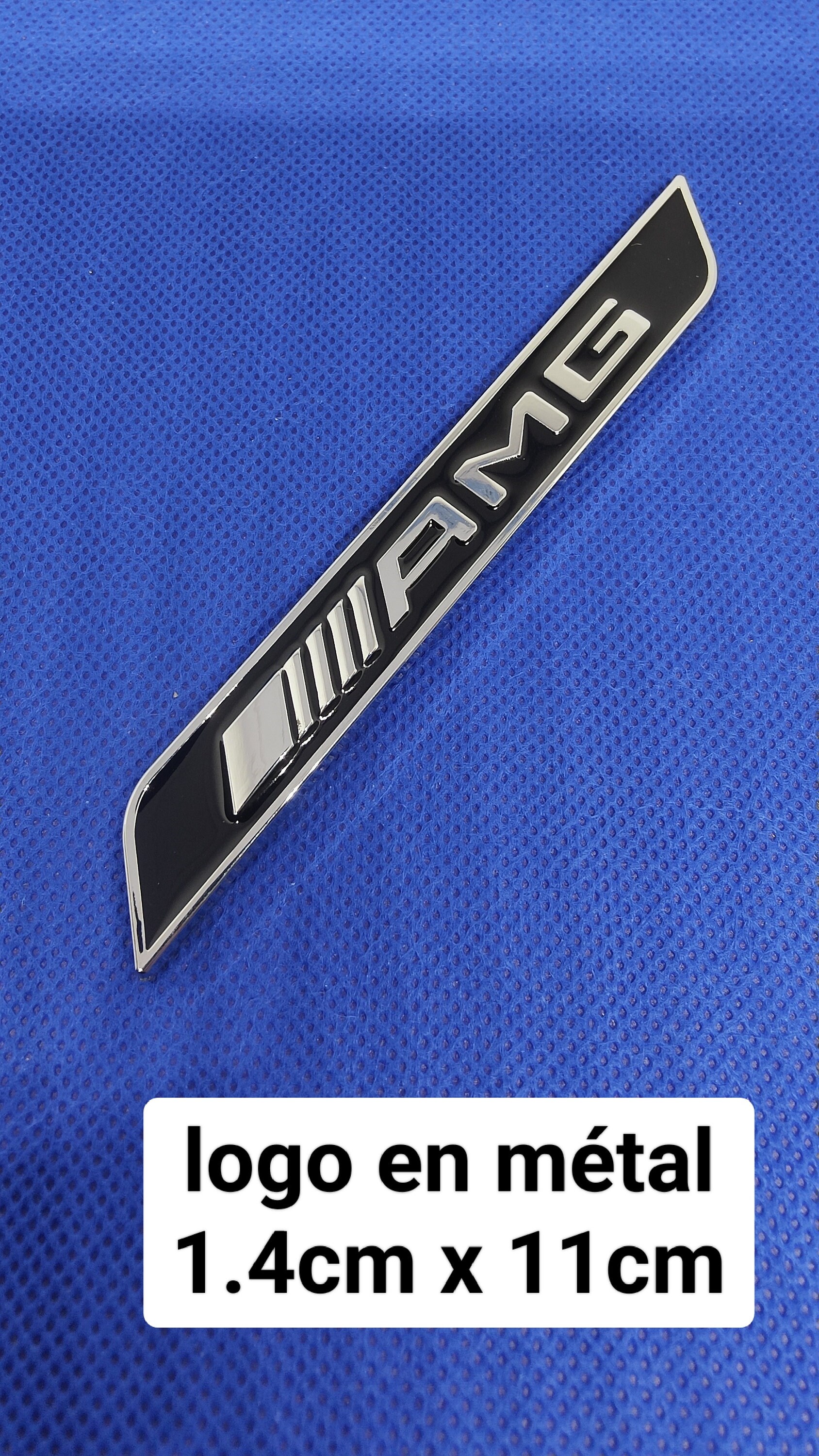 1 Logo AMG Mercedes Chrome Métal Autocollant 11cm X 1.4cm - Etsy