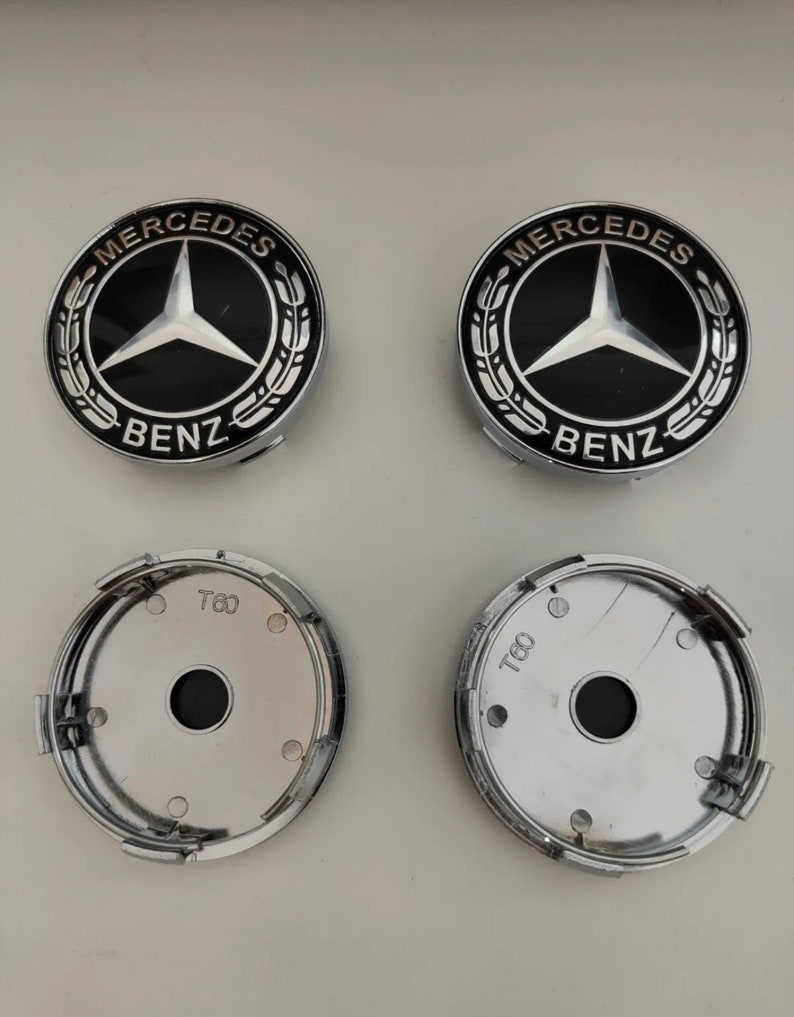 4 Caches Moyeu Logo Mercedes Jante Centre De Roue 60mm - Etsy