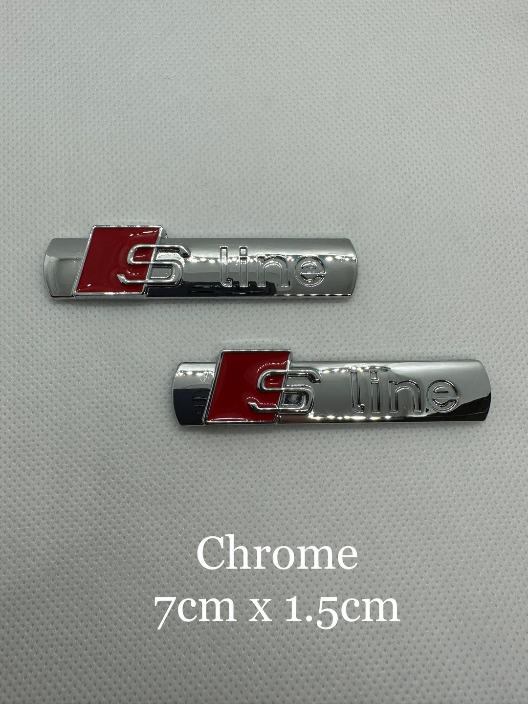 2 Logo S Line Emblem Badge Adhesive Chrome Sline Metal - Etsy